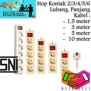 Jual Klik-Beli STOP KONTAK 2 / 3 / 4 / 5 Lubang Stop Kontak Original ...