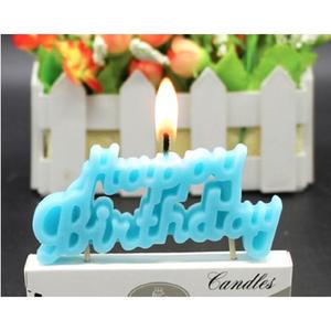 Jual Lilin happy birthday ulang tahun biru / pink / colorful / birthday ...