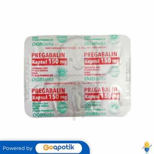 Jual PREGABALIN OGB BETA 150 MG STRIP 10 KAPSUL - Kab. Tangerang ...