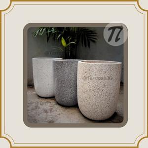 Jual Pot Tanaman Teraso model kapsul | Vas Bunga Terrazzo model kapsul ...