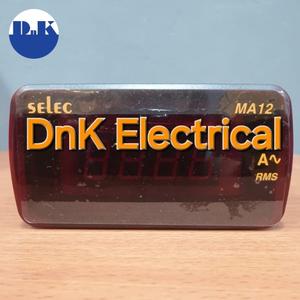 Jual LED Ampere Amper Meter 1 Phase 2 Wire 48x96 Merk SELEC MA12/MA 12 ...