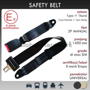 Jual NEW Sabuk Pengaman Safety Seat Belt 2 Titik Manual Mobil Universal ...