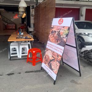 Jual Stand Banner / Standing Banner Besi / Papan Iklan - Uk T150Cm X ...