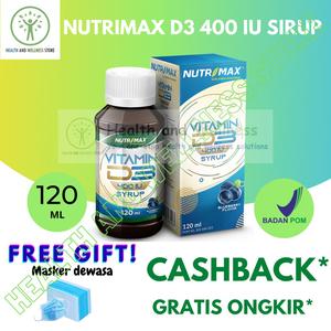 Jual NUTRIMAX VITAMIN D3 400 IU SYRUP 120 ML VEGAN VIT D IMUN SIRUP ...