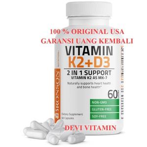 Jual BRONSON VITAMIN D3 K2 5000IU 10000IU ORIGINAL USA ISI 60 120 250 ...