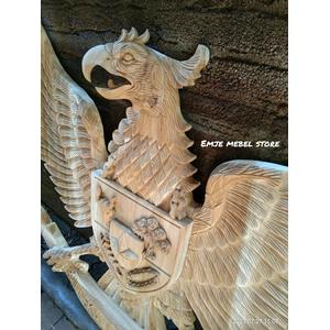 Jual Lambang Garuda Jati Ornamen Ukir Jepara Hiasan Dinding Kayu - Kota ...