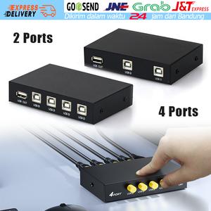 Jual Data Switch USB 2.0 Manual Switch Printer Sharing Switcher 2 / 4 Port - 2 Port - Kota ...