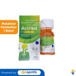 Jual ACTIFED PLUS EXPECTORANT SIRUP 60 ML - Kota Medan - Apotek Abadi ...