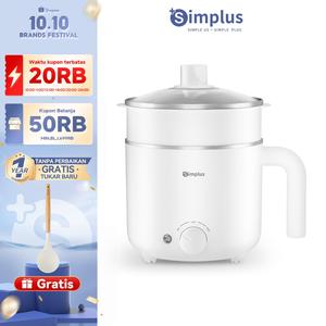Jual Simplus Panci Listrik 1.7L with Steamer Stainless Steel 304 Multifungsi Pengaturan 2 Mode ...
