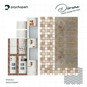 Jual Diorama Papercraft Realistik Classic Garage two Floor - Kab ...