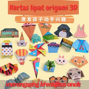 Jual Buku Origami 3D Craft Lipat Bentuk Papercraft Buku Kerajinan ...