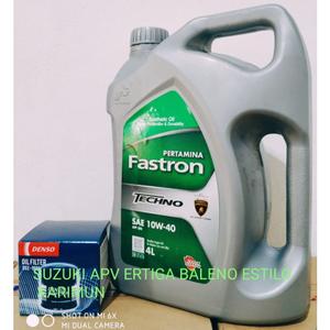 Jual PAKET OLI FASTRON TECHNO 10W-40 GALON 4L ORIGINAL + FILTER OLI ...