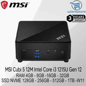 Jual PTR MINI PC MSI Cubi 5 12M Intel Core i3 1215U Gen 12 +RAM+SSD ...