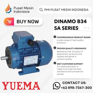 Jual ELEKTRO MOTOR YUEMA SA 2P 18,5KW 25HP 3PHASE 380V B34/ DINAMO ELECTRIC MOTOR/ ELECTRO MOTOR ...