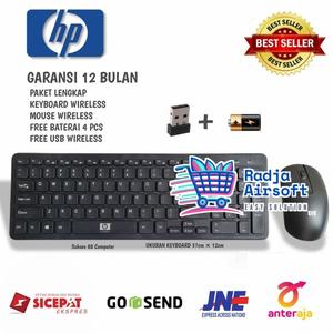 Jual PAKET KEYBOARD HP WIRELESS + MOUSE HP WIRELESS COMBO SET GKM520 ...