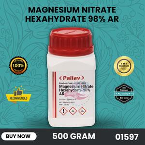 Jual Magnesium Nitrate Hexahydrate 98% AR | Mg(NO3)2.6H2O, 500 gram ...