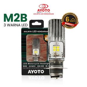 Jual Lampu LED Utama Motor Bebek Matic AYOTO M2B H6 AC DC PNP 8 Watt - Putih_Kuning - Kota ...