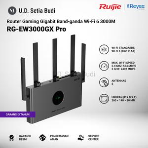 Jual Ruijie Reyee RG-EW3000GX PRO Router Gaming Gigabit Band-ganda Wi ...