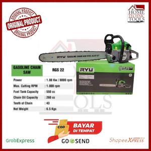 Jual RYU GASOLINE CHAIN SAW / CHAINSAW 2 TAK RGS 22 INCH / RGS ENGINE ...