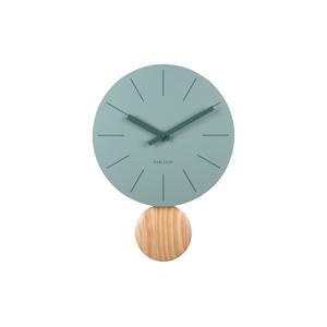 Promo Karlsson Wall Clock Arlo Pendulum Matt Jungle Green 30 x 41 x 1.5 ...