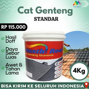 Jual Cat Genteng/Cat Atap Standar MusthiRoof 4 Kg Utk Seng Spandek ...