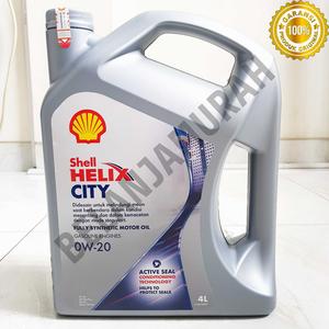 Jual Oli Shell Helix City SAE 0w-20 API SP Galon / 4 Liter 100% ASLI ...