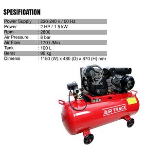 Jual NEW KOMPRESOR ANGIN 2HP 1.5 KW 100L / AIR COMPRESSOR KOMPRESSOR ...