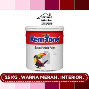 Jual Cat Tembok Kemtone Interior Warna Merah 25 Kg - Crimson Sky - Kota ...