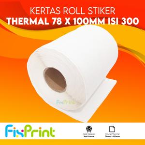 Jual Kertas Sticker Thermal Lipat 100x150 Kertas Stiker Roll 78x100 ...
