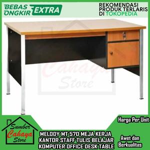 Jual [Kargo] Melody Meja Kantor MT 570 Furniture Belajar Letak Barang ...
