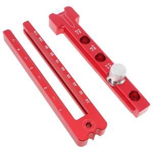Jual Durable Adjustable Metal Drawing Round Ruler Metric Inch Double ...
