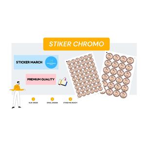 Promo Cetak Sticker label Chromo A3 / sticker kemasan die cut sehari ...