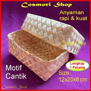 Jual Besek Anyaman Bambu Cantik 12X20 Untuk Hajatan Nasi Berkat ...