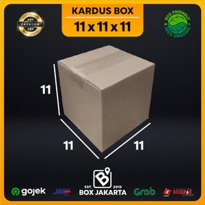 Jual KARDUS BOX uk 11x11x11 CM Kotak Packaging Corrugated SHEET POLOS ...