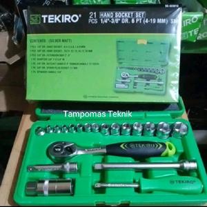 Jual Daniel_Teknik - Kunci Sok Tekiro 21 Pcs Dr.1/4" - 1/8" Hand Socket Set Tekiro Original ...