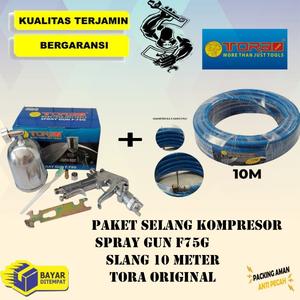 Jual Ninja Tech - Paket Hemat Spraygun Tora Dan Selang Kompresor 10 Meter 8 - Kota Bekasi ...