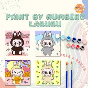 Promo DIY Paint By Numbers Kit Labubu Crybaby Powerpuff Edition V1 V2 1 ...