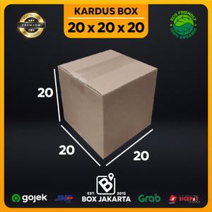 Jual KARDUS BOX uk 20x20x20 CM Kotak Packaging Corrugated SHEET POLOS ...