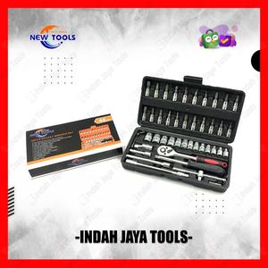 Jual Daniel_Teknik - Nbr Kunci Sok Set 46 Pcs 1/4" - Mata Obeng Socket ...