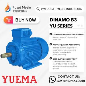 Jual ELEKTRO MOTOR YUEMA YU 2P 1,5KW 2HP 3PHASE 380V B3/ DINAMO ELECTRIC MOTOR/ ELECTRO MOTOR 3 ...