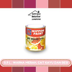 Jual Cat Kayu dan Besi Nippon Paint Bee Brand 1000 Warna Merah 0.9 L ...