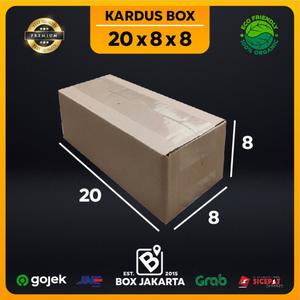 Jual KARDUS BOX uk 20x8x8 CM Kotak Packaging Corrugated SHEET POLOS ...