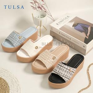 Jual Bluebells TULSA Sendal Wedges Wanita Tinggi 5cm Kekinian (Tersedia Size 36-40) - biru, 36 ...