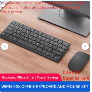 Jual - aqua Keyboard dan mouse sepaket ergonomis 64 keys 2.4 Ghz ...