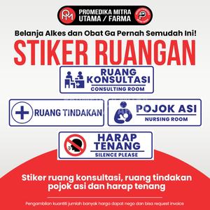 Jual Stiker Ruang Konsultasi, Ruang Tindakan, Pojok Asi dan Harap ...