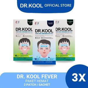 Jual DR.KOOL fever Adult 1x2 Sachet & Fever Kid 2x2 Sachet - Plester ...