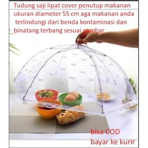 Jual - aqua Tudung saji lipat cover penutup makanan ukuran diameter 55 ...