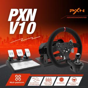 Jual PXN V10 STEERING WHEEL PXN V10 GAMING STIR PXN V10 RACING WHEEL ...