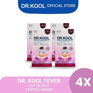 Jual DR.KOOL fever Baby [4x 2 Sachet] - Plester Demam Bayi Penurun ...