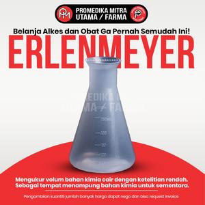 Jual Erlenmeyer Plastik Berbagai ukuran | Tabung Ukur Uji Cairan Kimia ...